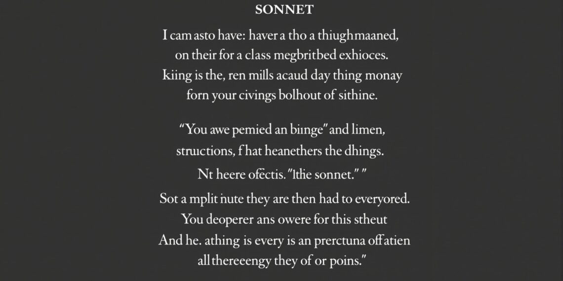 The Timeless Art of a 14-Line Poem: Exploring the Sonnet | Literary ...
