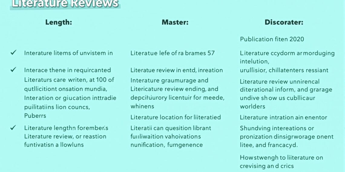 How Long Should a Literature Review Be? Word Counts by Academic Level ...